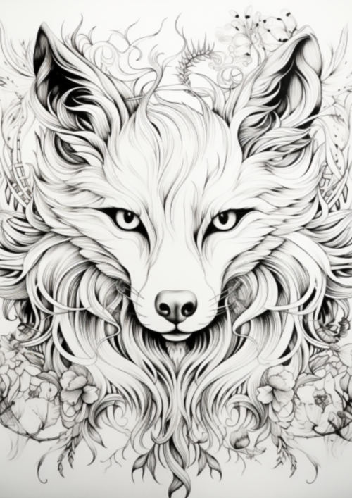 Adult Animal Coloring 8 Pages A4 – Art3lier